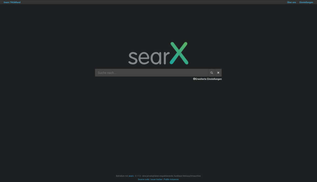 SearX – handelsfrei Verzeichnis